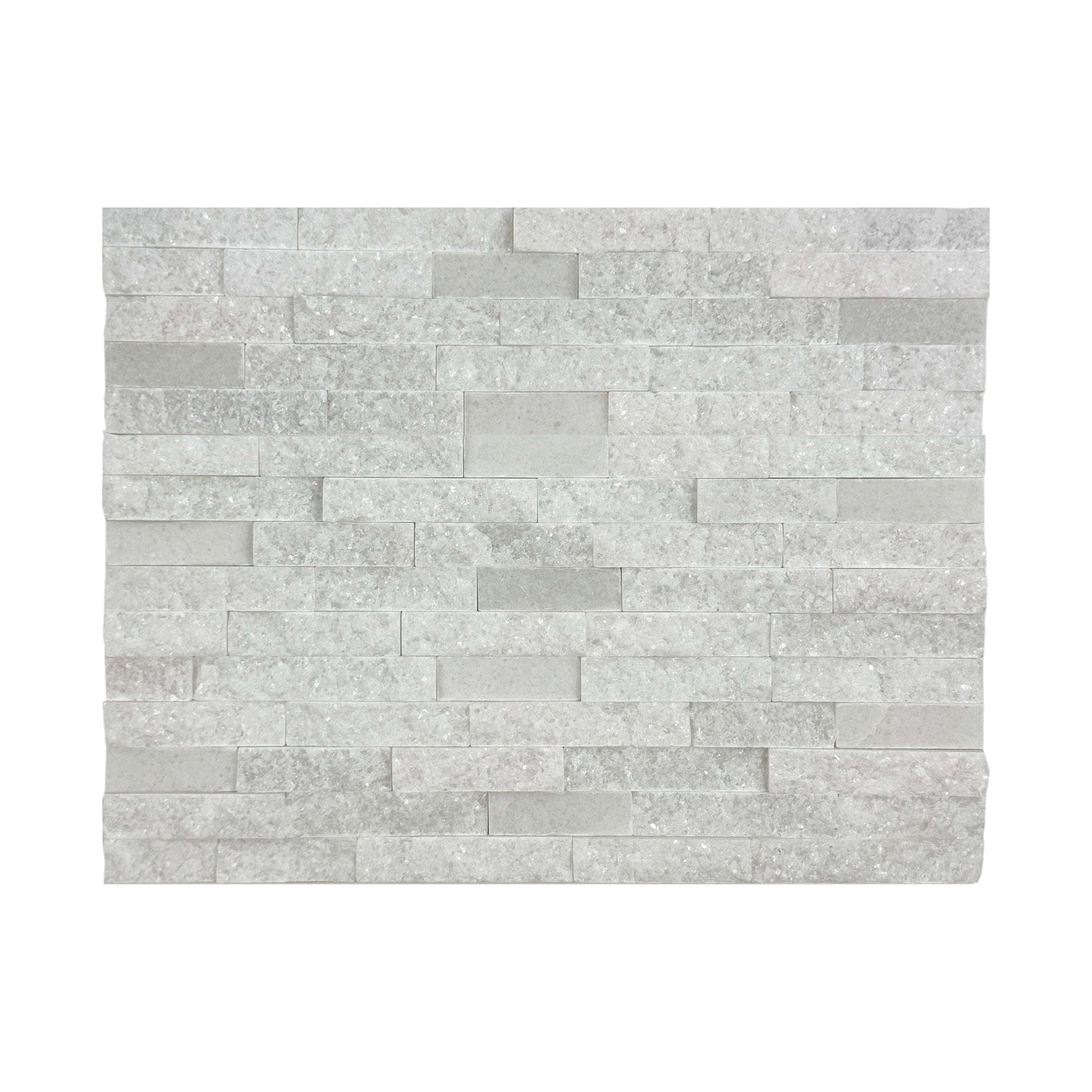 Luxe Aura series Crystal White Polish & Split Marble Wall Cladding ...