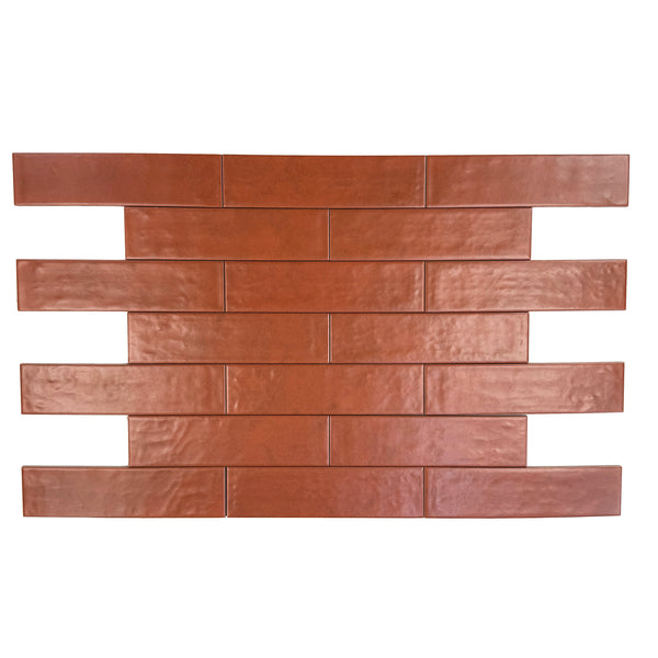 Light Coral Semimatte Porcelain Artisanal Tile – MOSYCLE