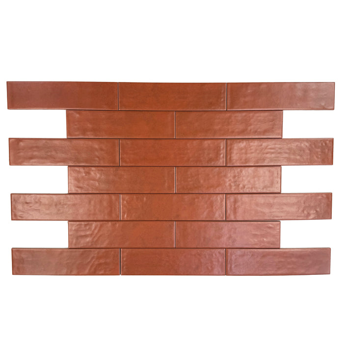 Light Coral Semimatte Porcelain Artisanal Tile – MOSYCLE