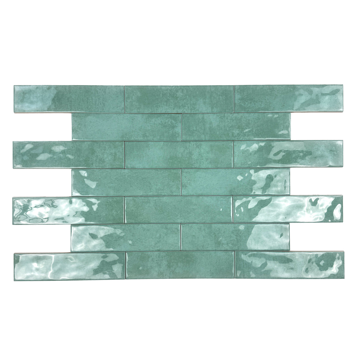 Aqua Blue Glossy Ceramic Artisanal Tile – MOSYCLE