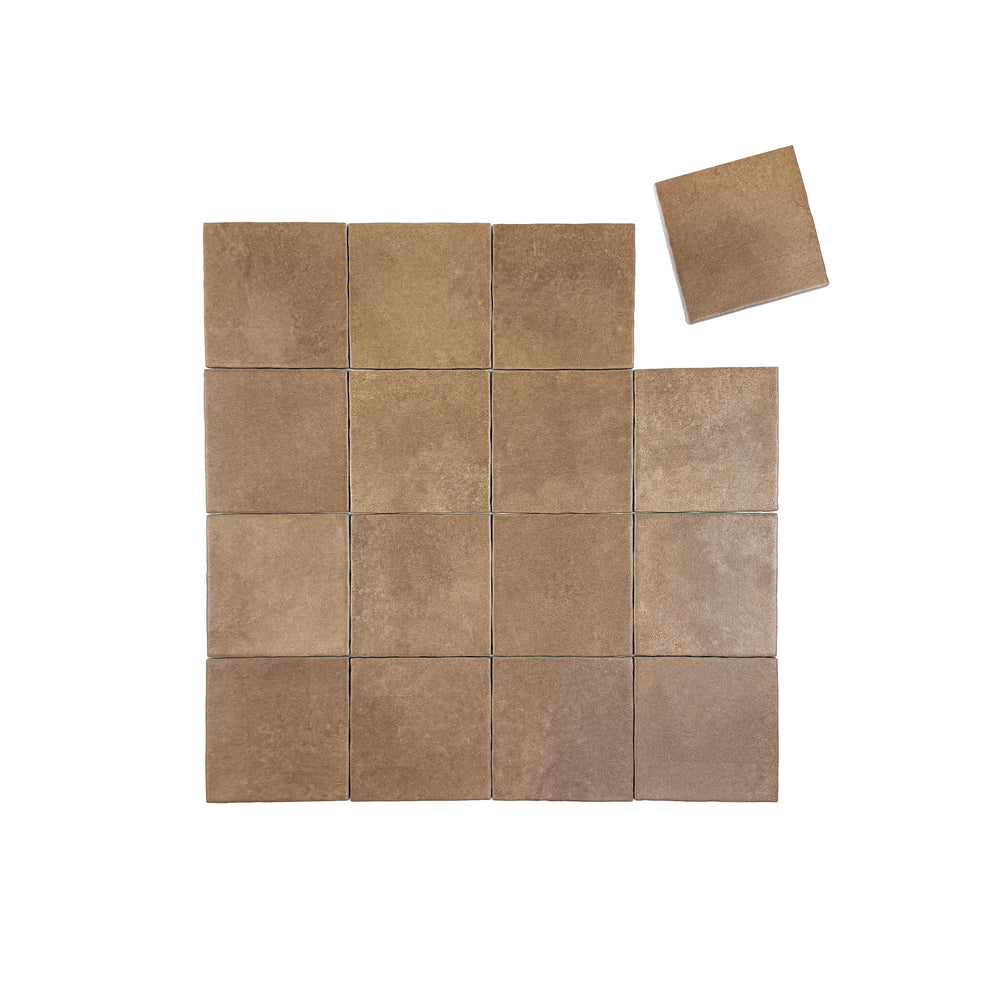 Artisan Essence Bright Orange Matte Porcelain Artisanal Tile – MOSYCLE