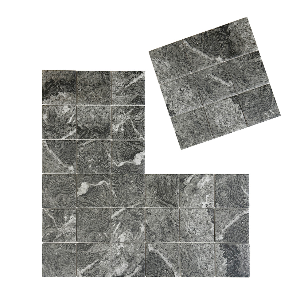 Majestic Naturale Light Black And Light Brown Mixed Stone Pattern Porc ...